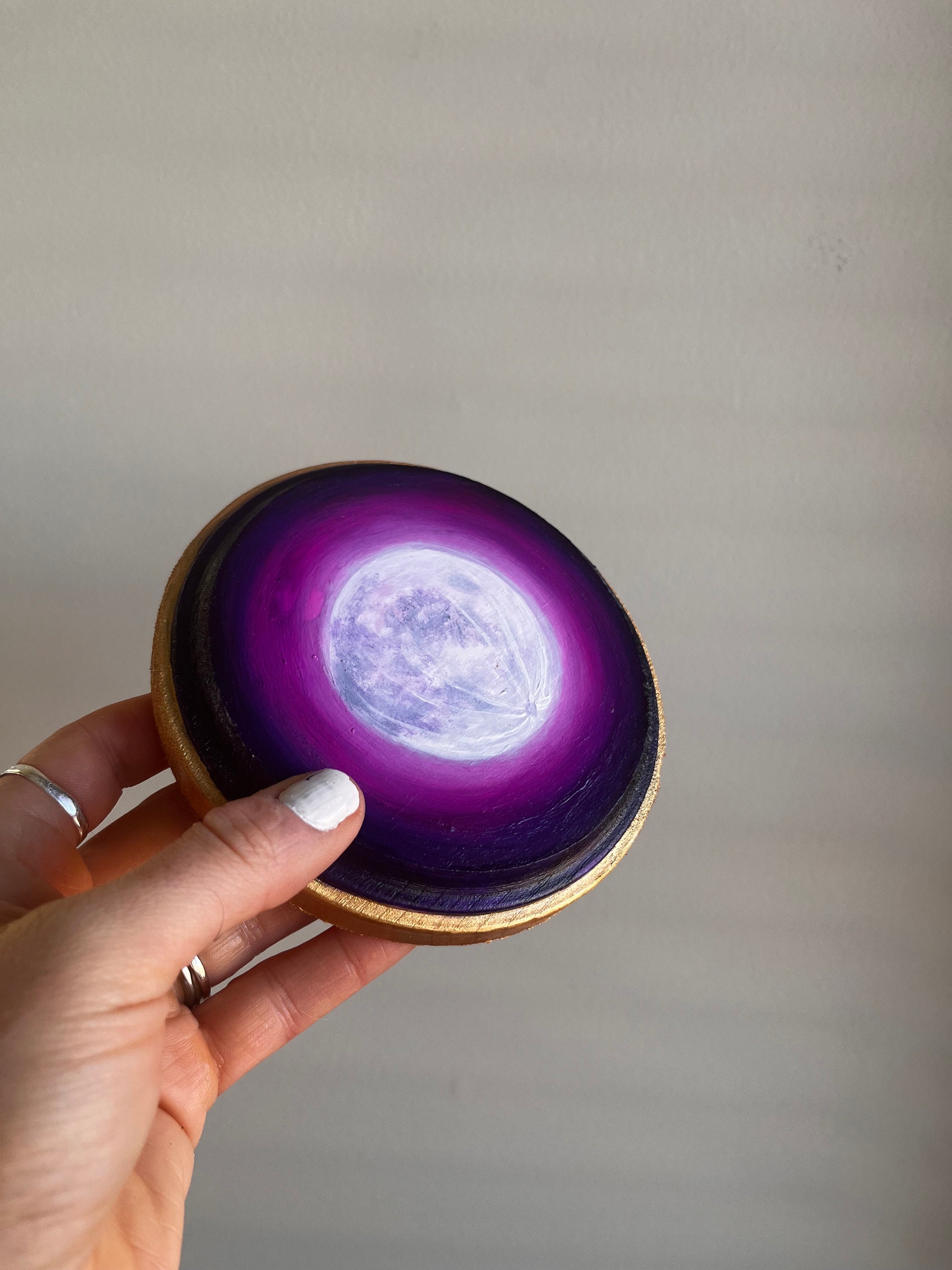 Celestial Moon Wooden Plaque . Celestial Decor . Dreamcore Aesthetic ...