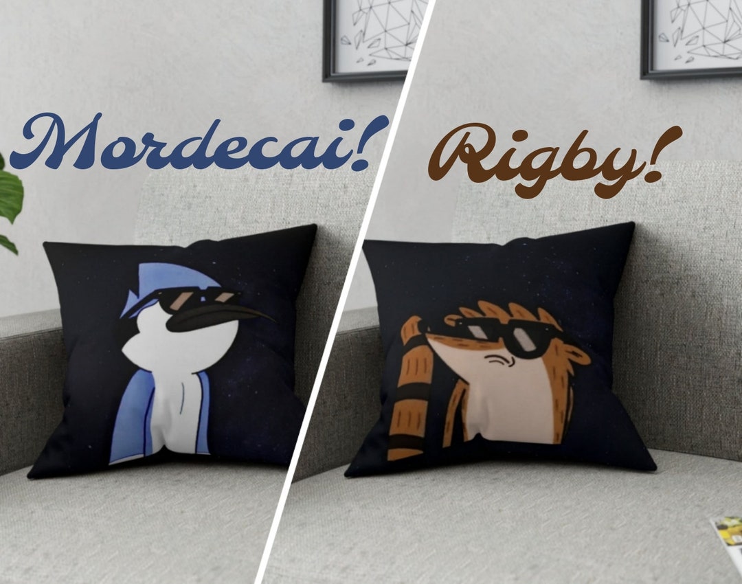 Regular Show Mordecai & Rigby Character Pillows - Etsy Australia