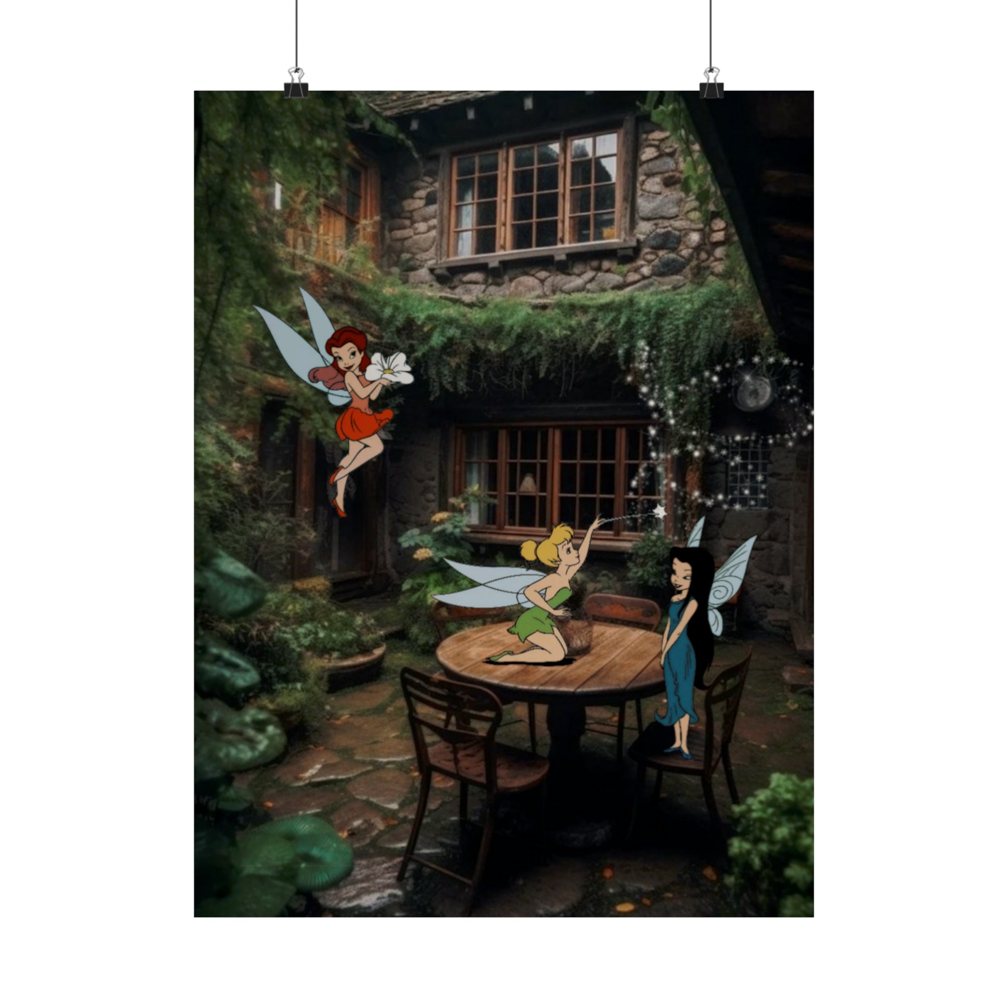 Tinkerbell Poster, Tinkerbell Fairy Garden Poster Art - Etsy