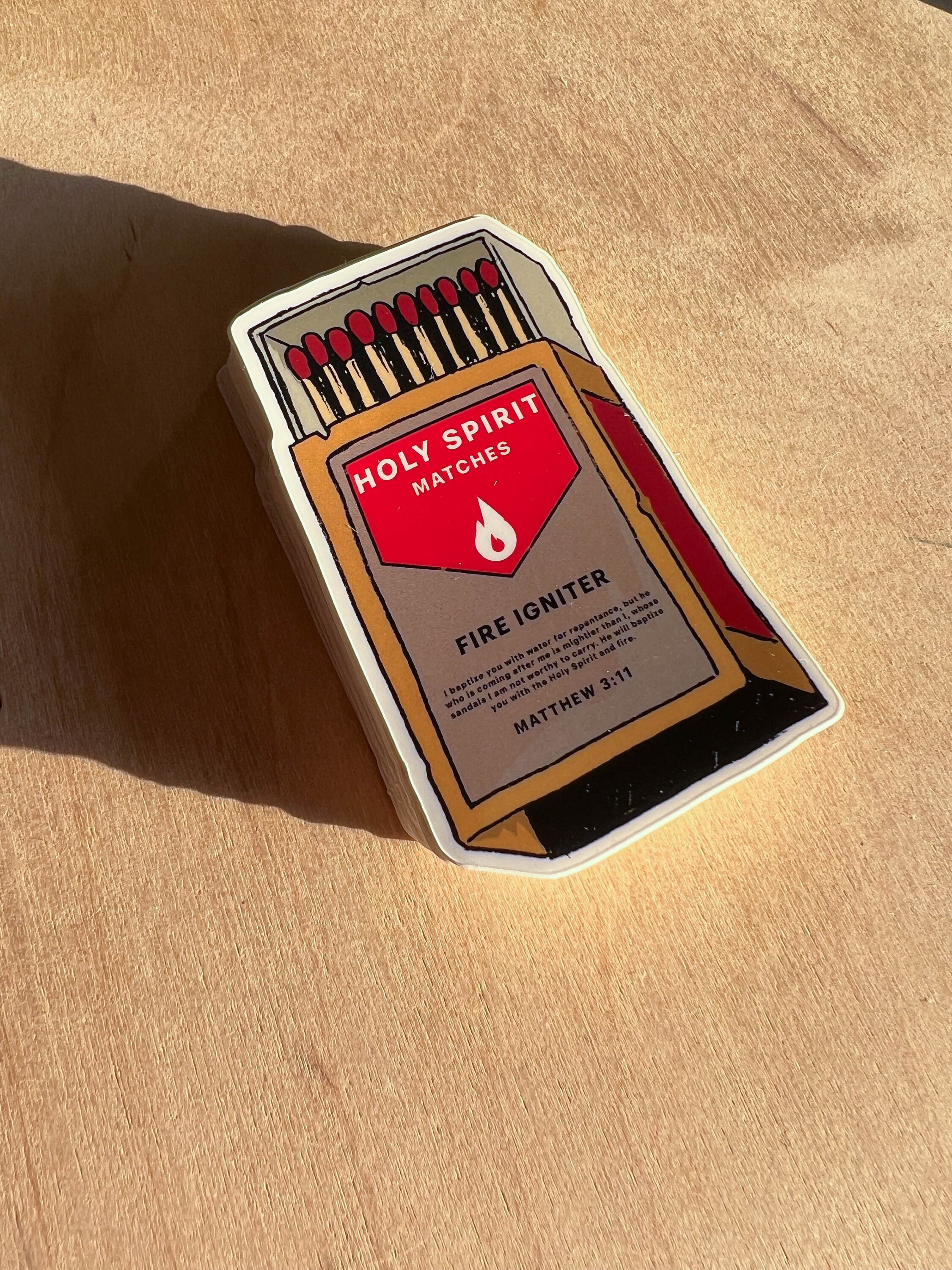 Matchbox Sticker Holy Spirit Bible Stickers Faith Stickers Jesus God ...
