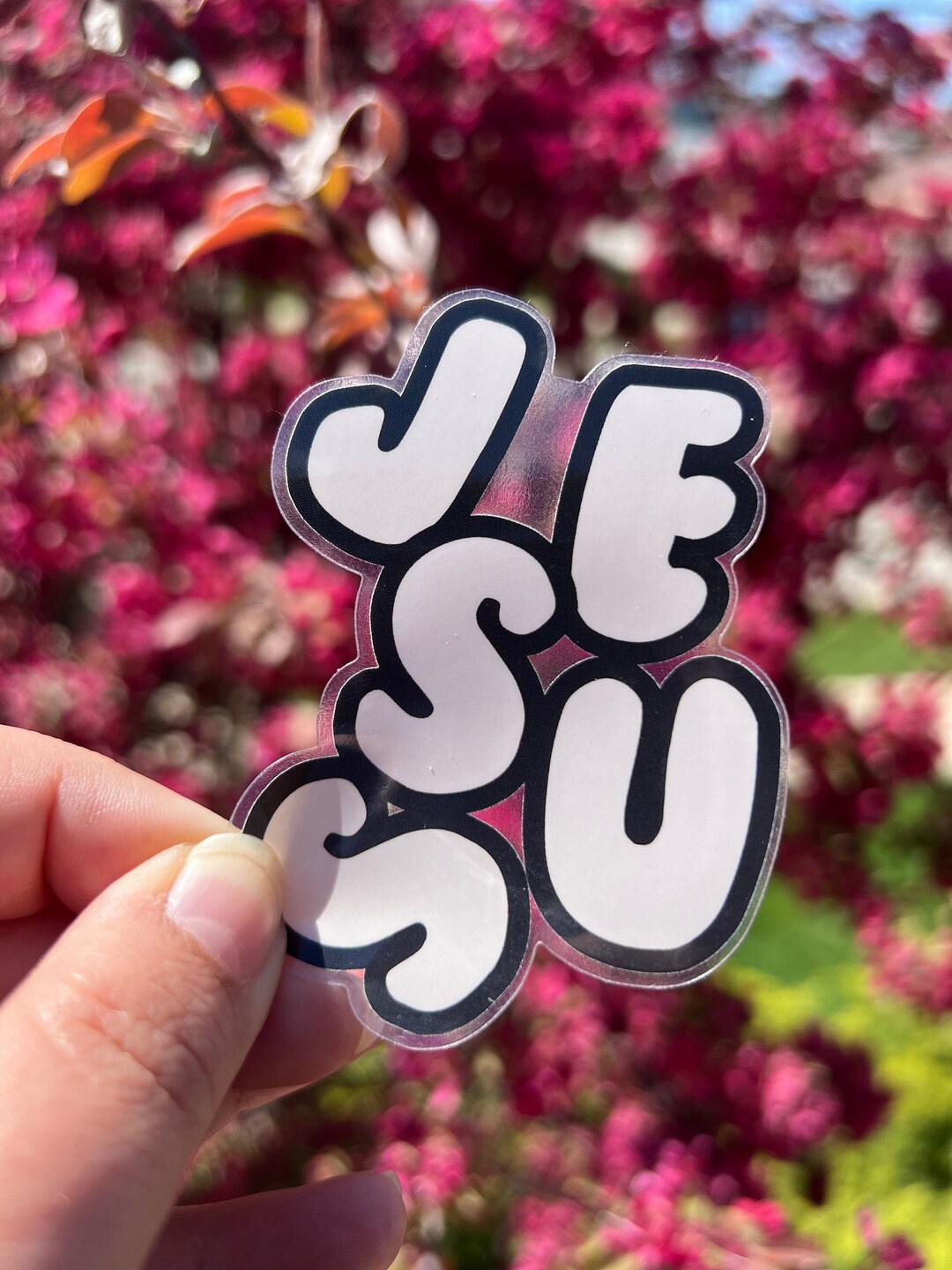 Transparent Jesus Sticker Bible Stickers Faith Stickers Jesus God ...