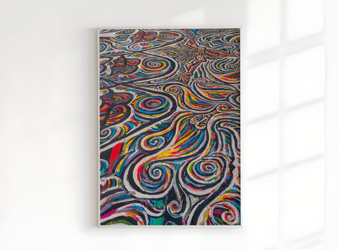 Large Abstract Painting Print Colorful Wall Art Large Modern Decor ...