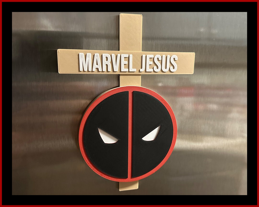Marvel Jesus Deadpool and Wolverine Magnets - Etsy