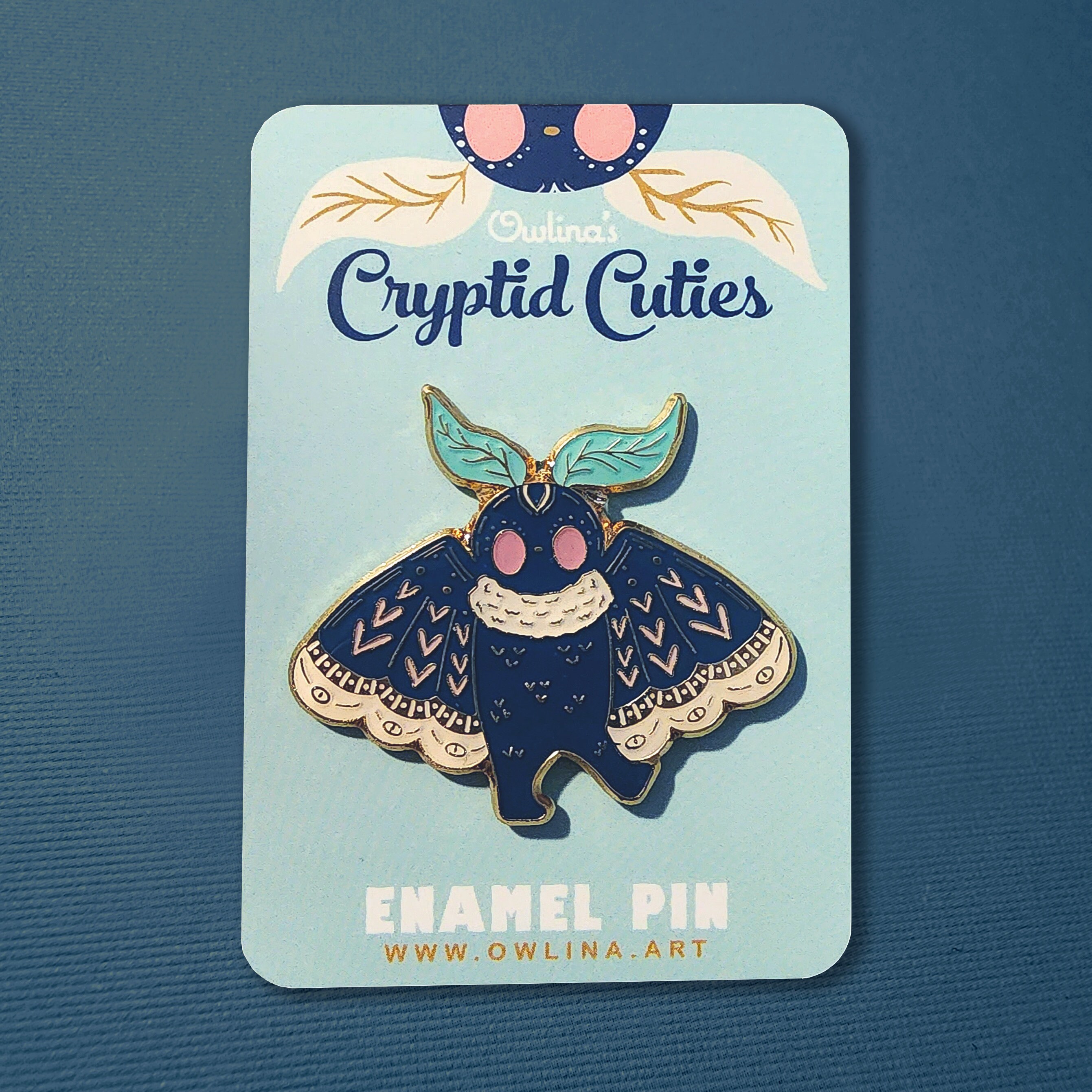 Mothman Cryptid Enamel Pin Cryptid Cutie Series - Etsy
