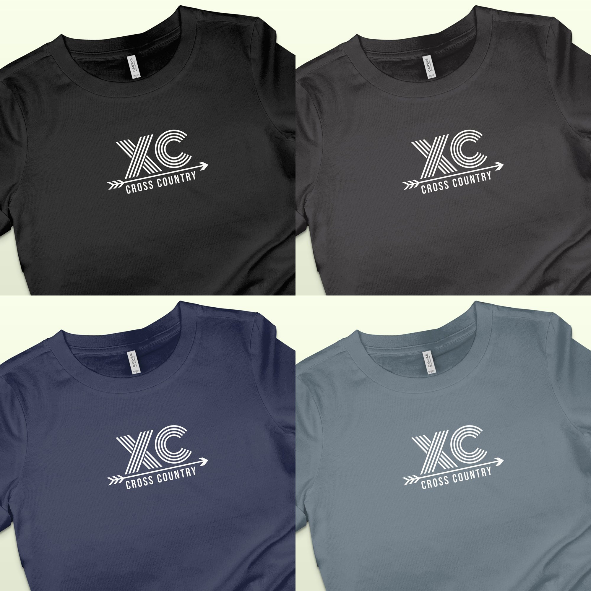Cross Country Shirt, Minimalist Cross Country - XC Logo Running T-shirt ...