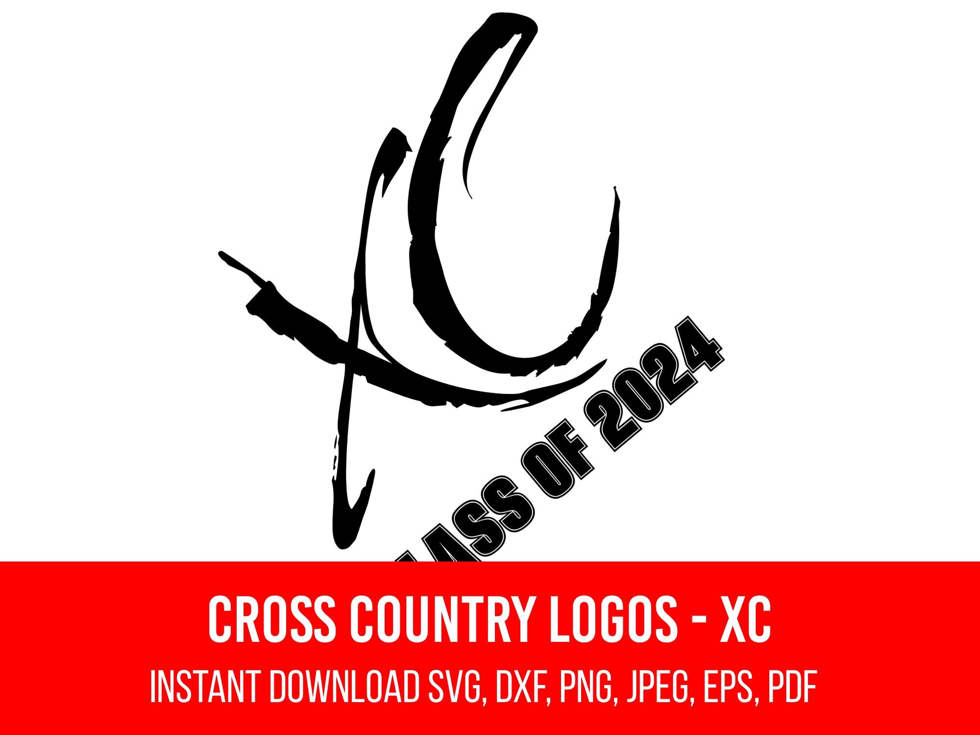 Cross Country Logos Svg XC Running File Bundle Svg Silhouette Pack - Etsy