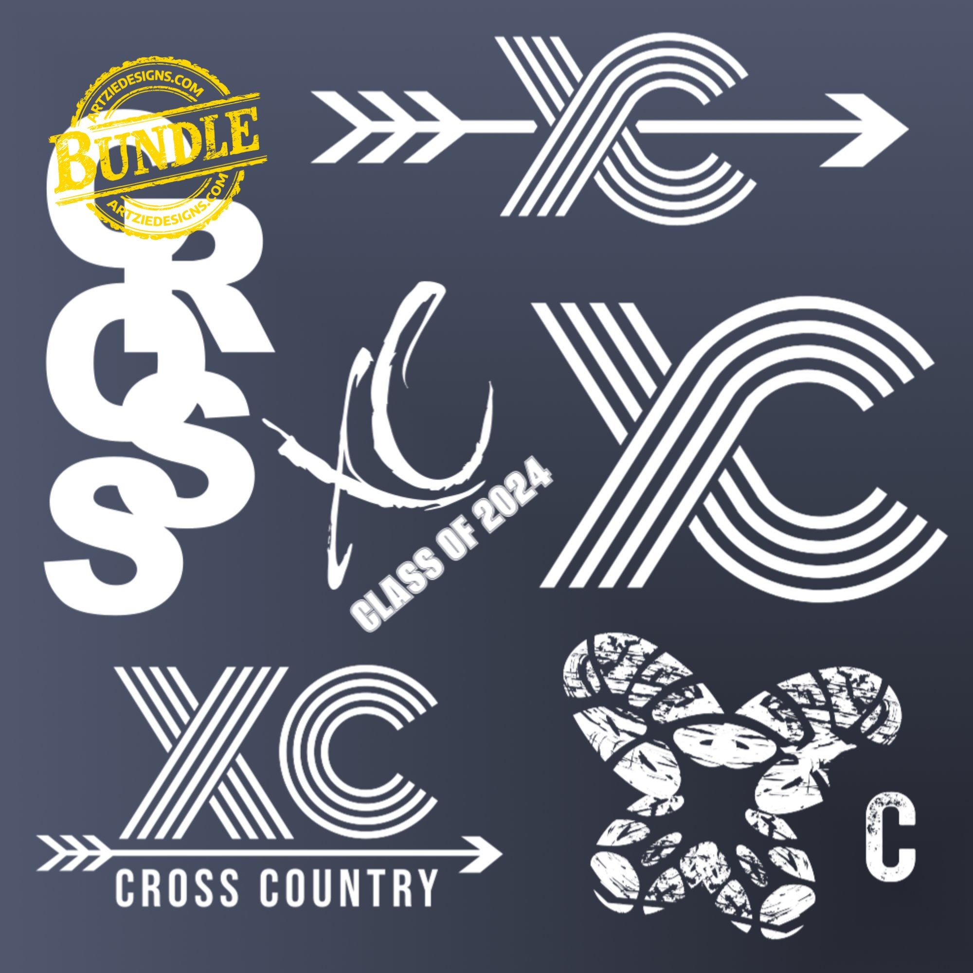 Minimalist Cross Country Svg Png, XC Logos, Running Digital Art - Etsy