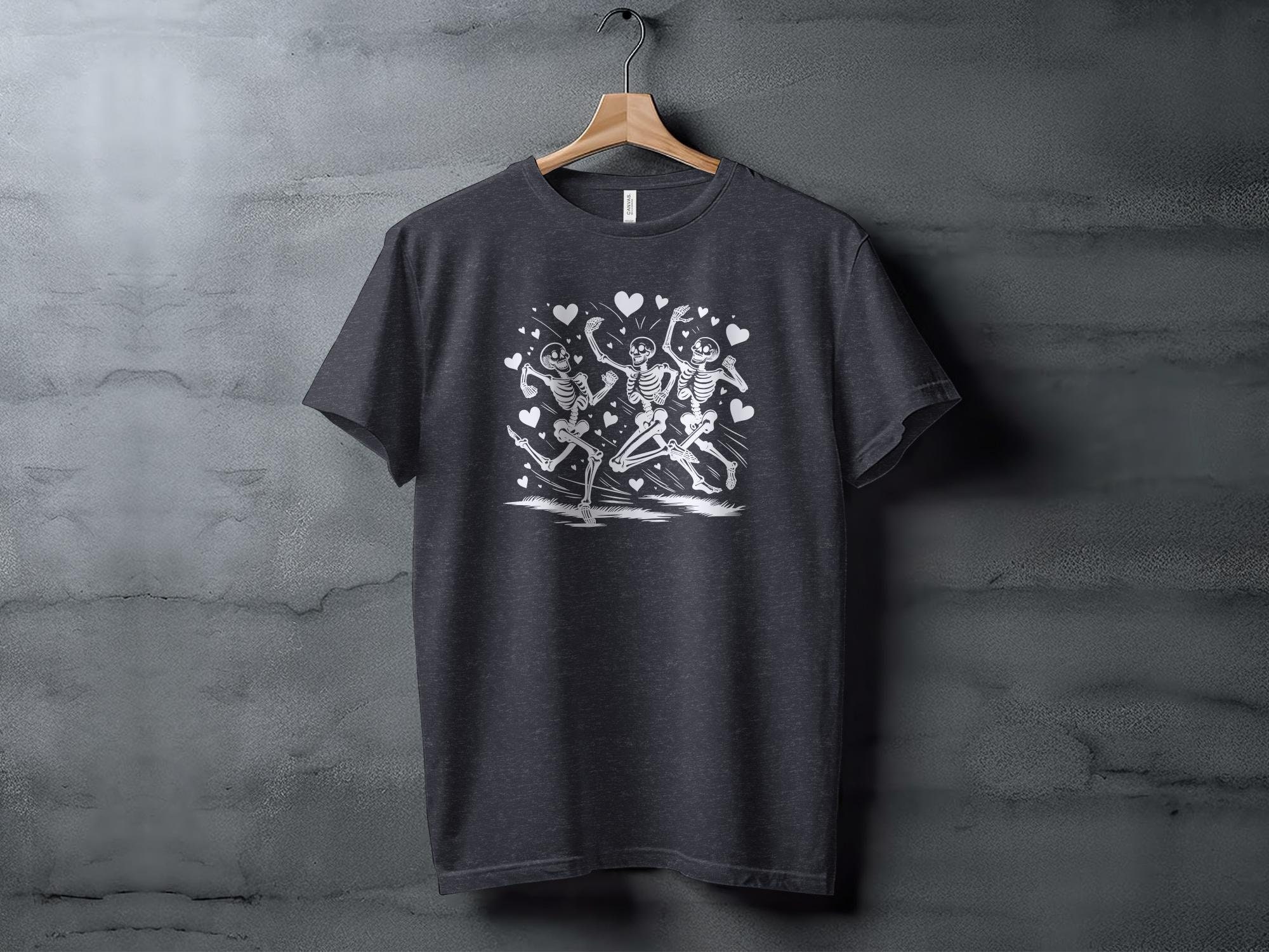 Running Skeleton Shirt for Runners With Hearts, 5k 10k Marathon Tshirt ...