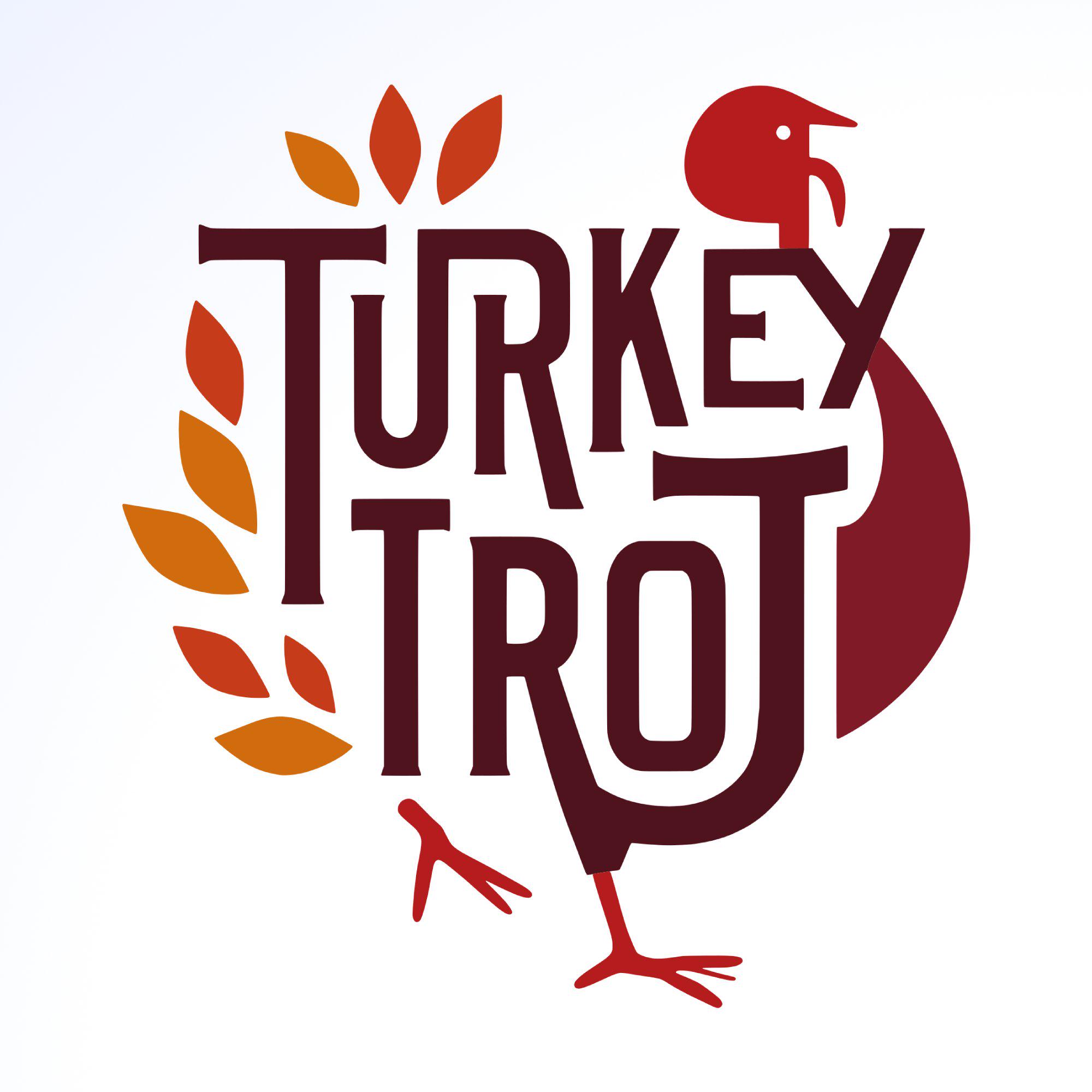 Geometric Turkey Trot Logo Bundle - Thanksgiving Run Graphic 5k Design ...
