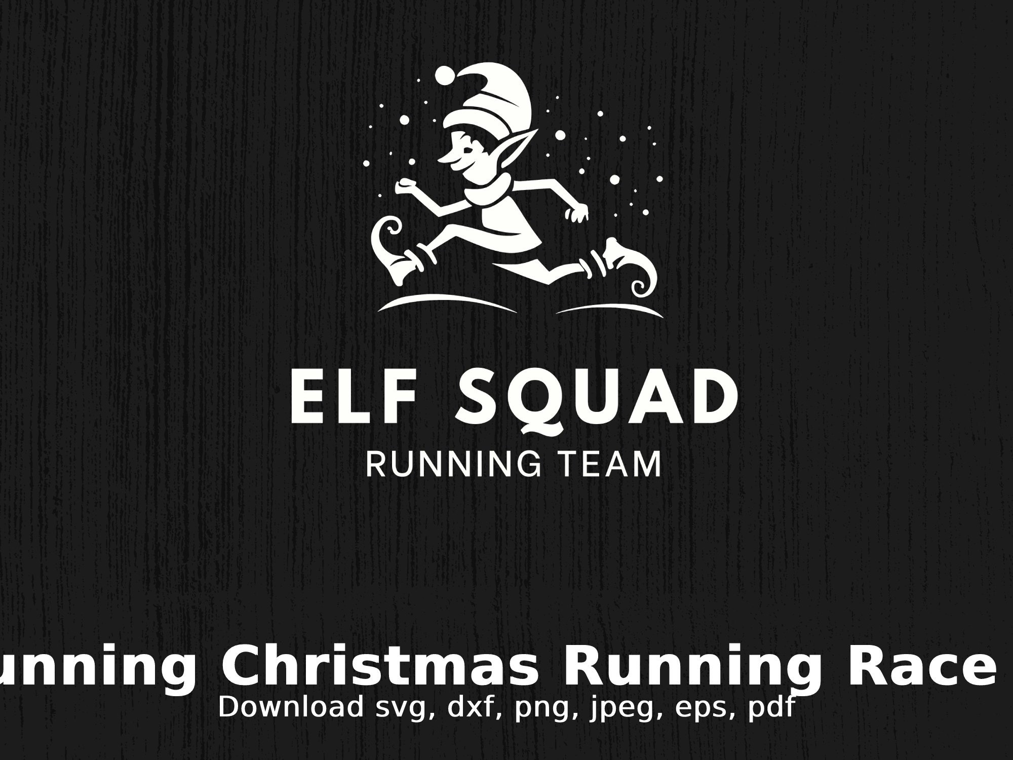 Elf Running Christmas Running Race Team SVG PNG, Instant Download Art ...