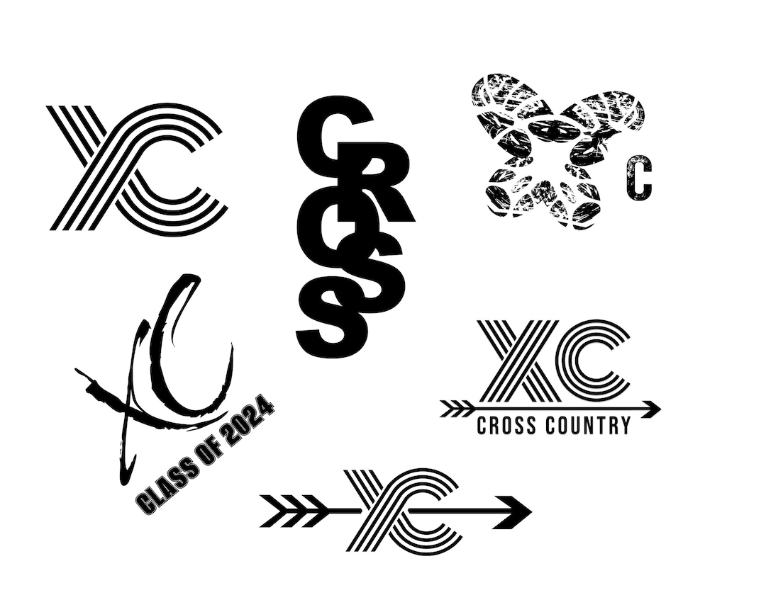 Cross Country Logos Svg XC Running File Bundle Svg - Etsy