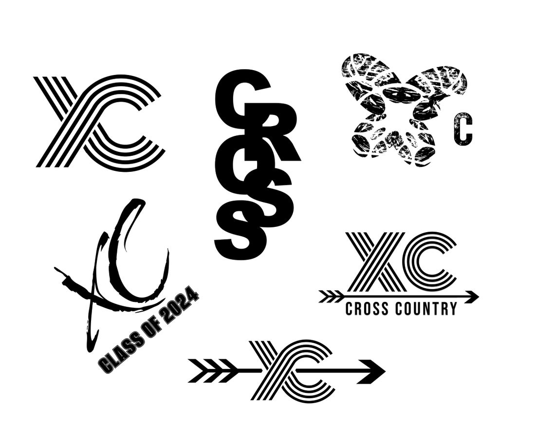 Cross Country Logos Svg XC Running File Bundle Svg - Etsy