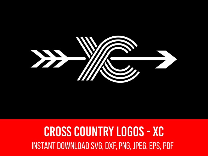 Cross Country Logos Svg XC Running File Bundle Svg Silhouette Pack - Etsy
