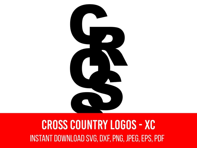 Cross Country Logos Svg XC Running File Bundle Svg Silhouette Pack - Etsy