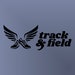 Winged Running Track SVG: Minimalist Track Spikes Graphic (digital ...