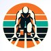 Track and Field Icons Png, Retro Trackstart Running Digital - Cross ...