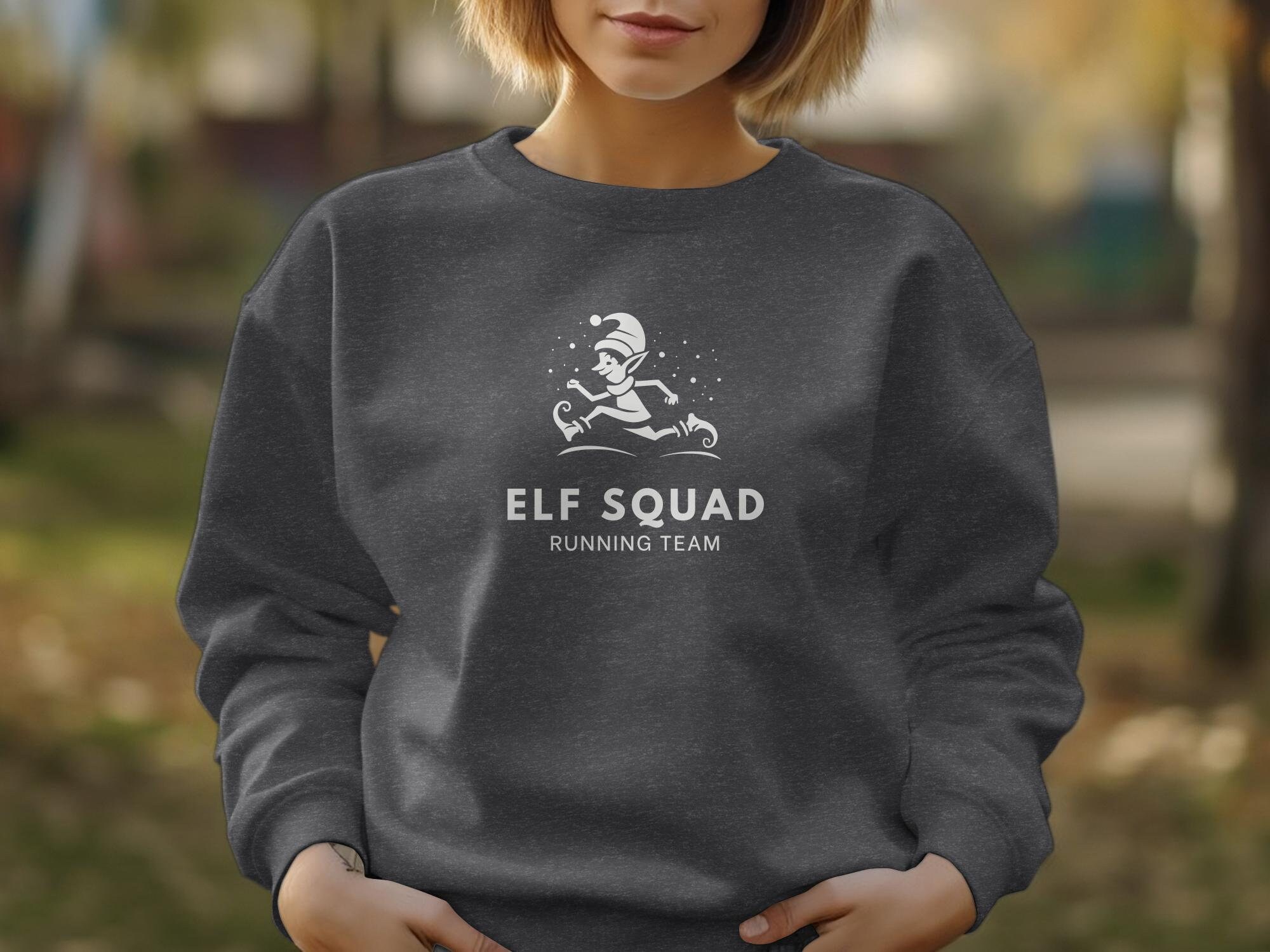 Custom Elf Running Christmas Running Race Team Sweater of Xmas Run Dash ...