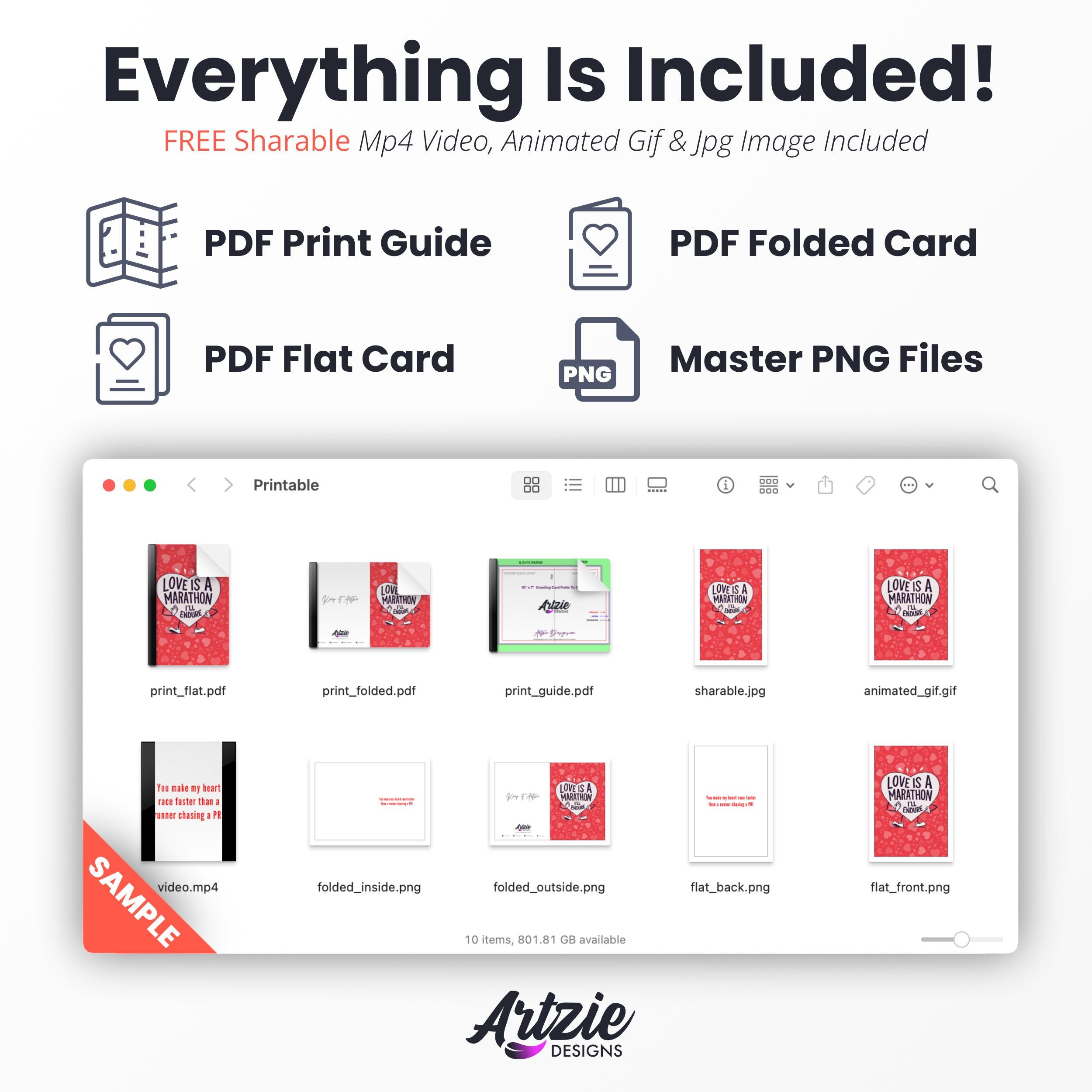 Swimming Printable Digital Download Card, Cute Swimming Characters ...