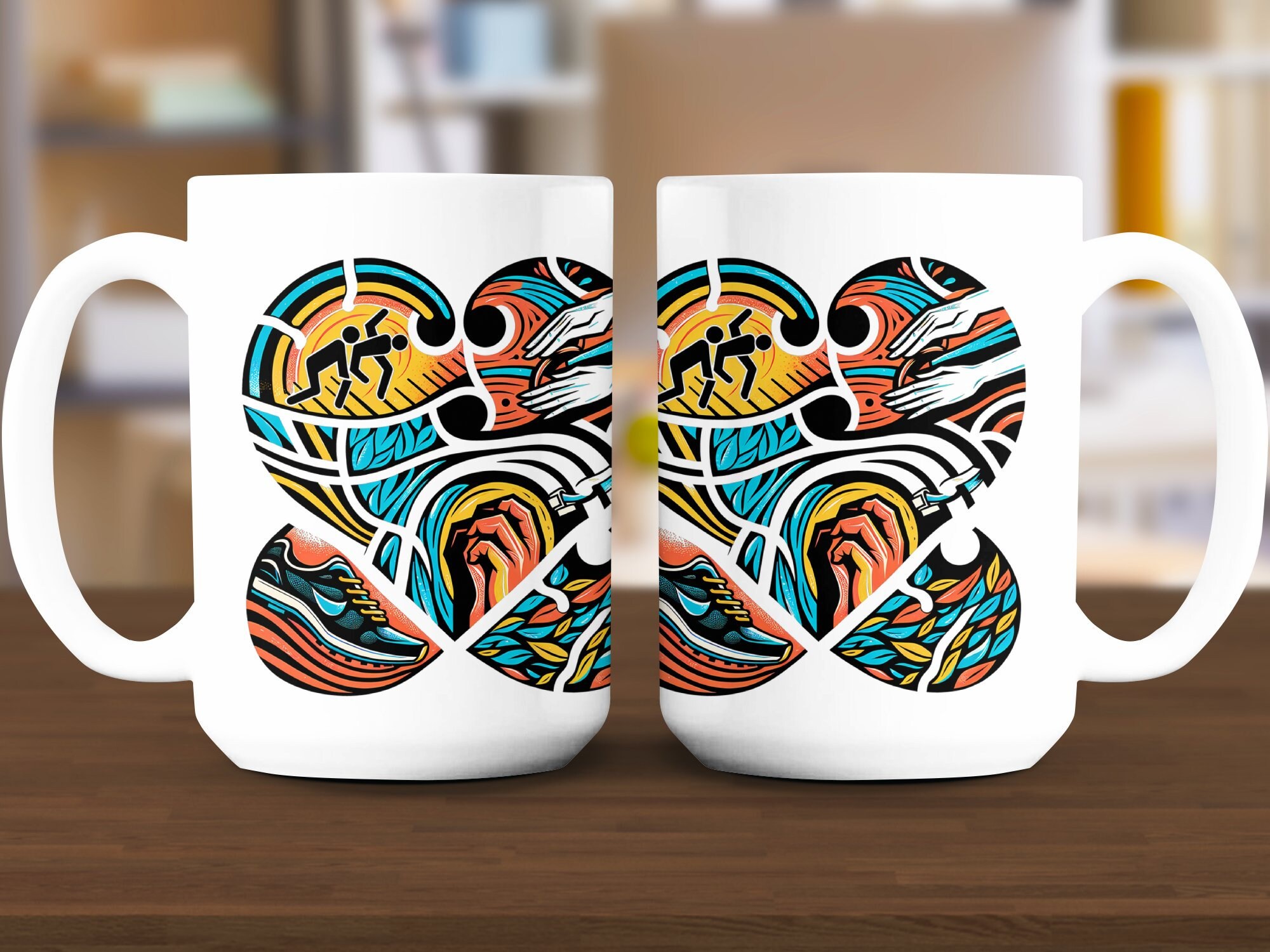 Triathlete Mug for Triathlon Gift, I Love Swim Bike Run Mug, Funny ...