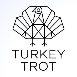 Geometric Turkey Trot Logo Bundle - Thanksgiving Run Graphic 5k Design ...