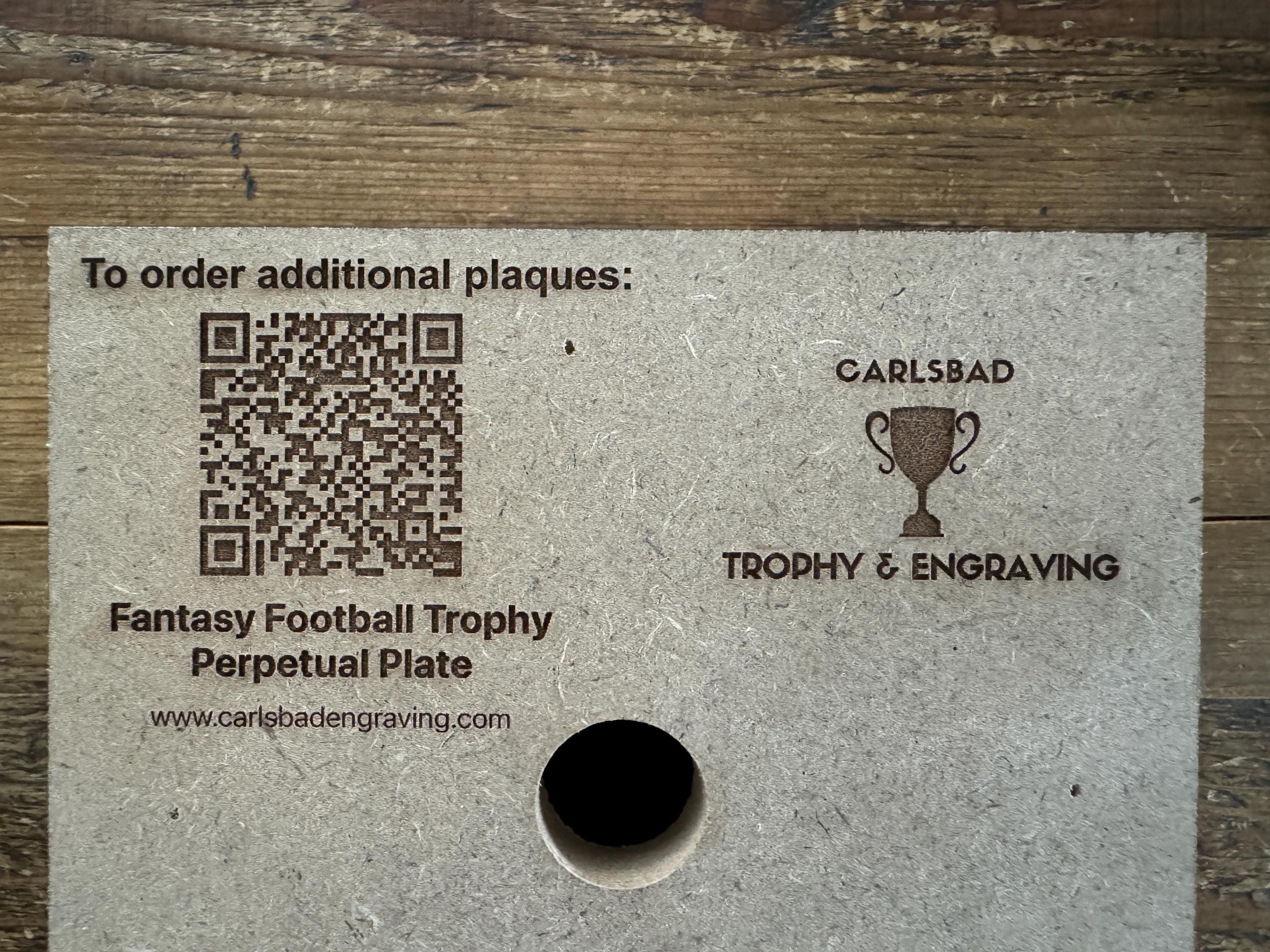 15” Fantasy Football LOSER Trophy W/ Base - Room for up to 24 Years ...