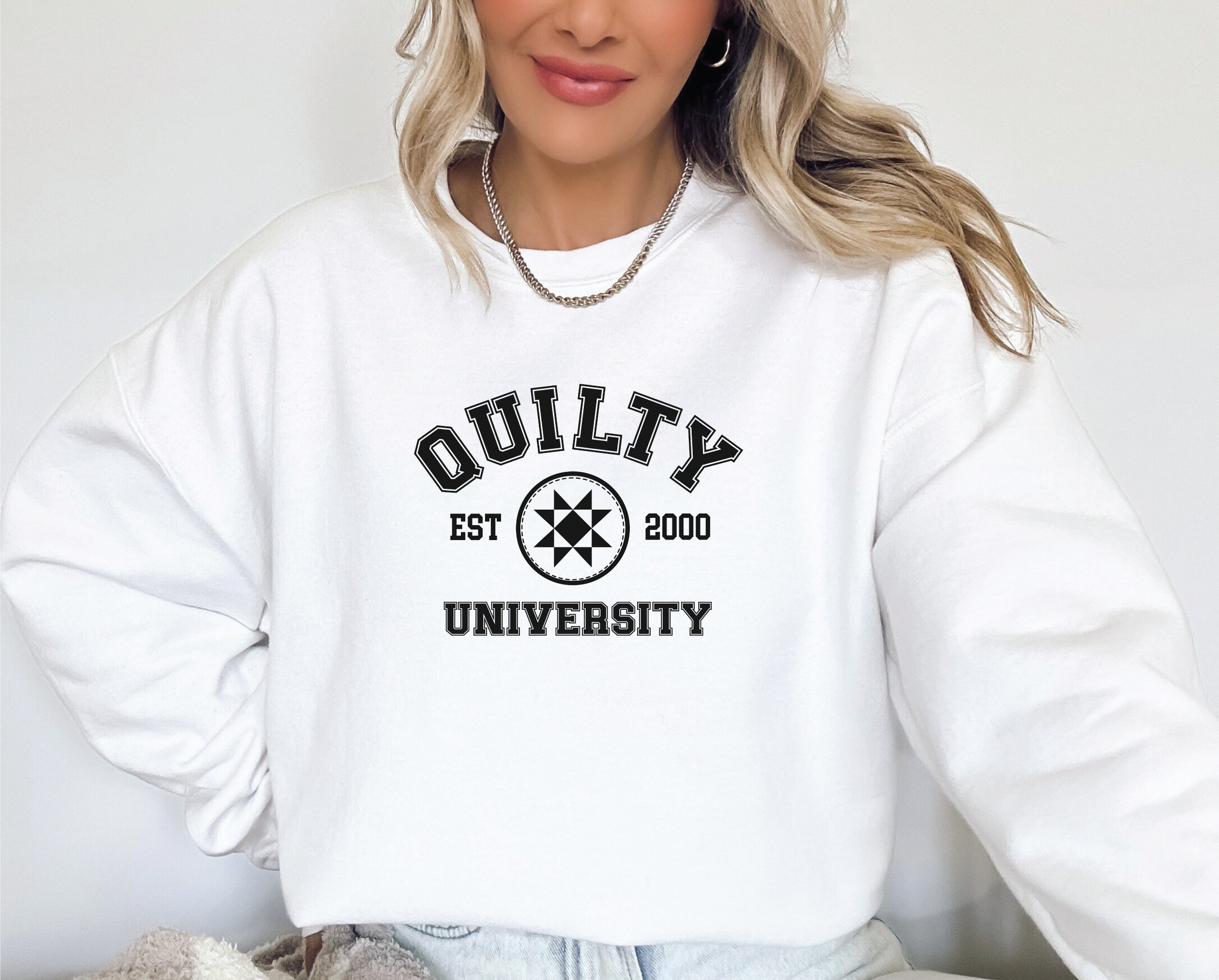 Quilty University Shirt, Personalize Quilting Sweatshirt, Sewing ...