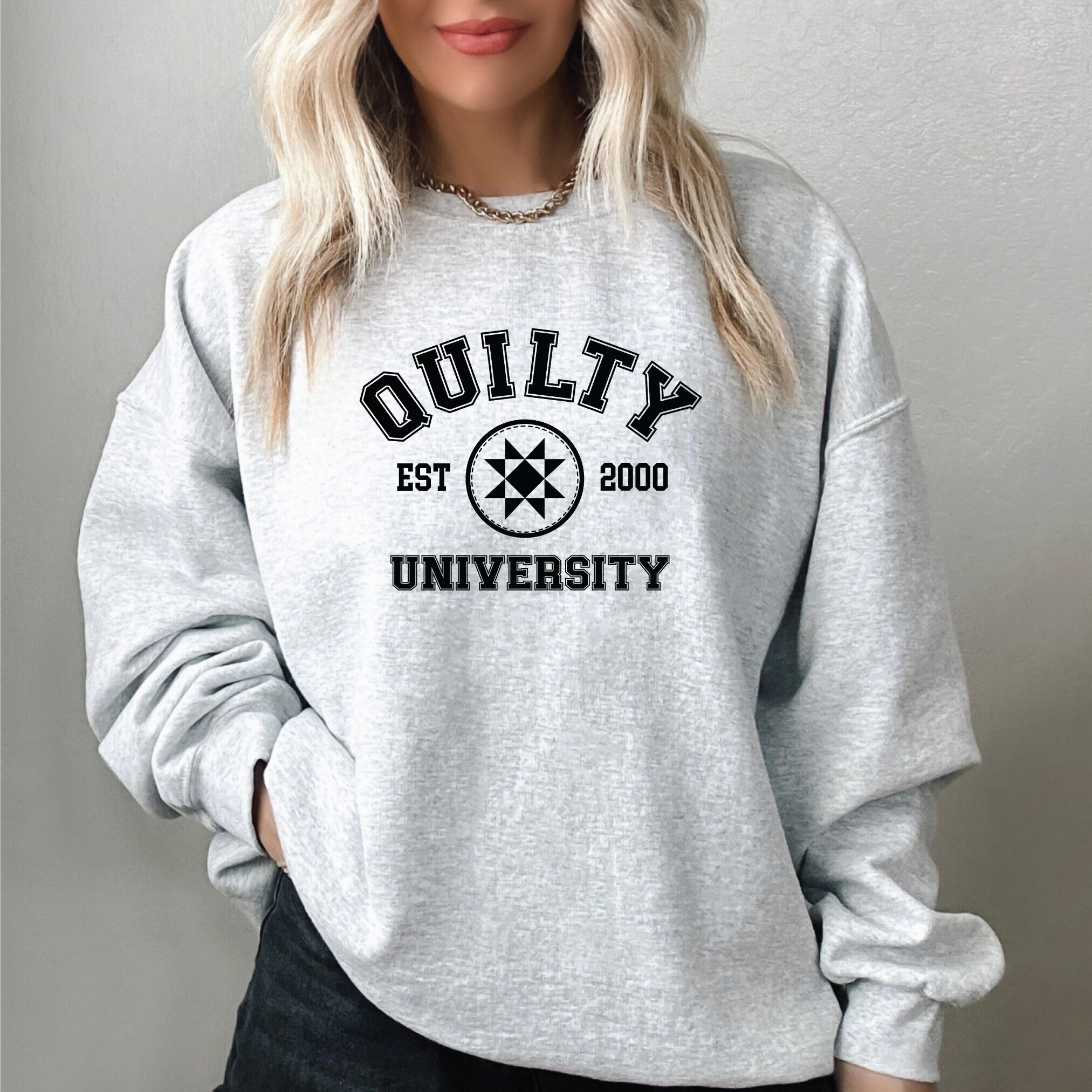 Quilty University Shirt, Personalize Quilting Sweatshirt, Sewing ...