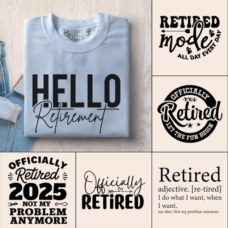 Retirement Svg - Etsy