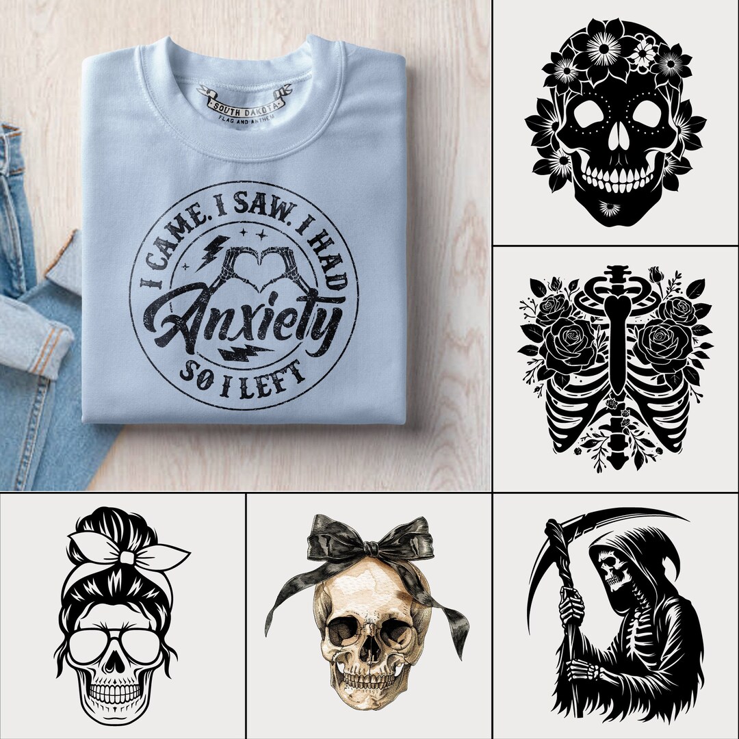 Skeleton Svg | Skull Bow Svg | Grim Reaper Svg | Floral Ribcage Svg ...