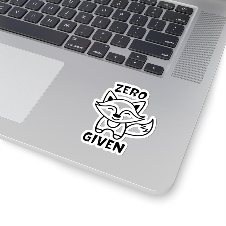 Zero FOX Given Kiss-cut Stickers, Fun Laptop Decal, Whimsical Art for ...