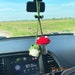 Crochet Frog and Mushroom Ornament, Crochet Frog Car Charm, Crochet ...
