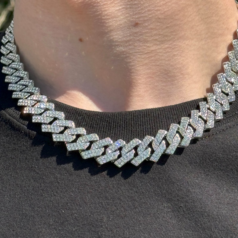 Iced Out Cuban Link Chain - Etsy