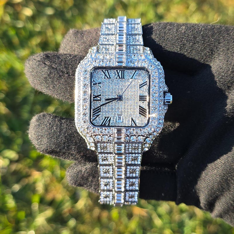 Lab Diamond Watch - Etsy