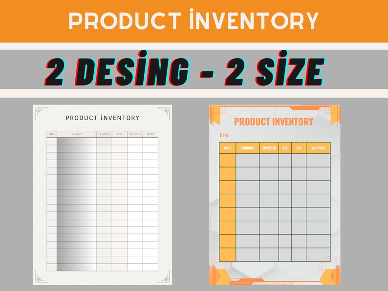 Inventory Tracker Printable, Inventory Sheet, Inventory Management Form ...