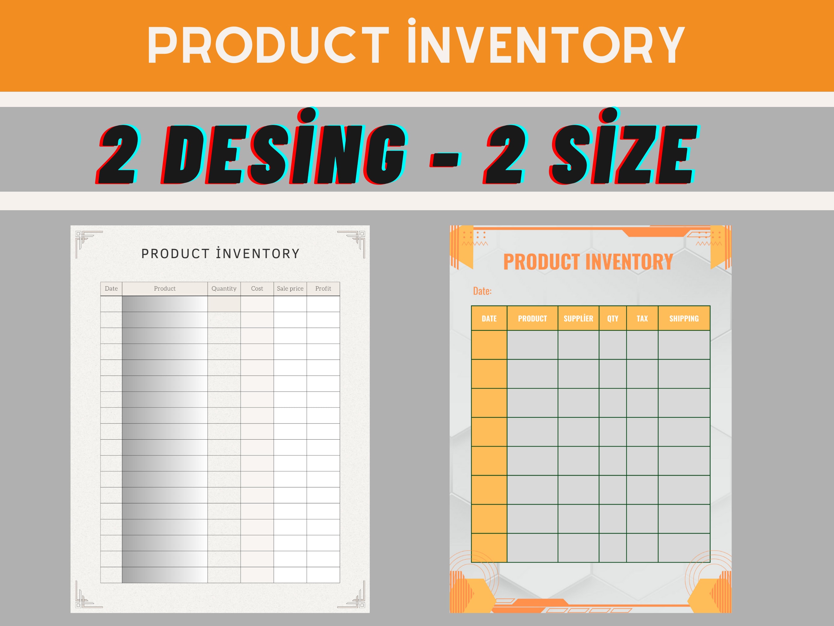 Inventory Tracker Printable, Inventory Sheet, Inventory Management Form, Small Business ...