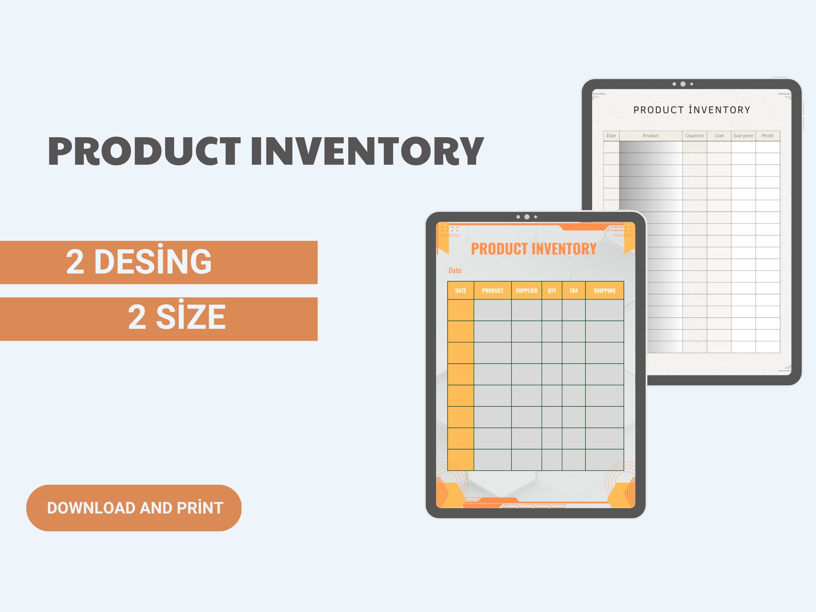 Inventory Tracker Printable, Inventory Sheet, Inventory Management Form ...
