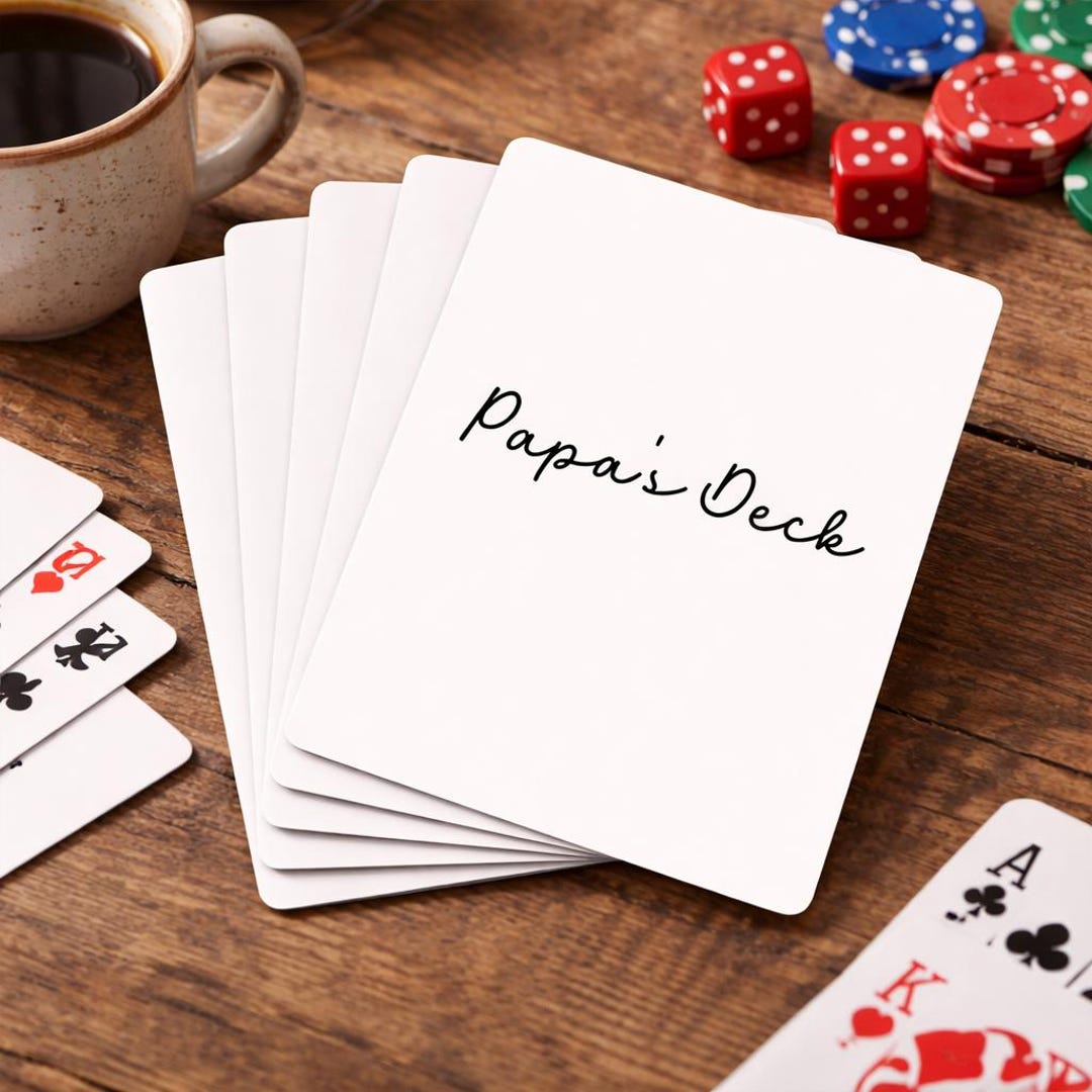 Personalized Playing Cards for Papa | Custom Name Deck of Cards ...