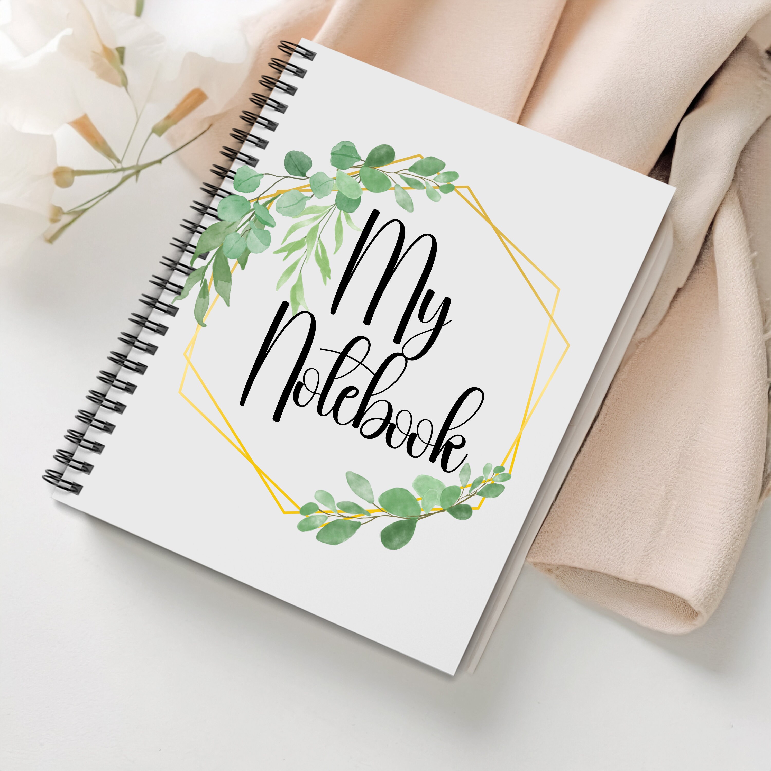 Greenery Spiral Custom Notebooks, Custom Notebooks, Spiral Notebooks ...