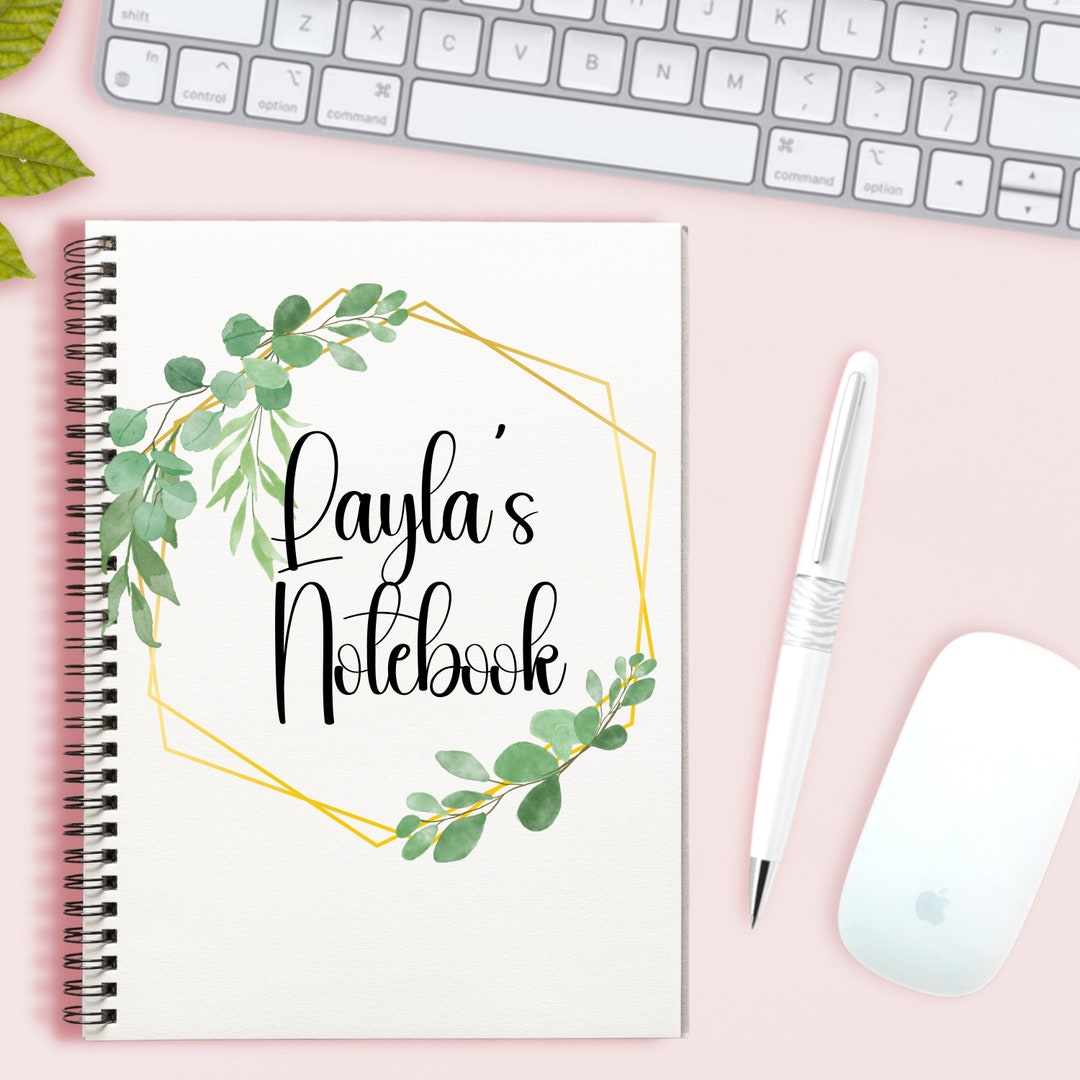 Greenery Spiral Custom Notebooks, Custom Notebooks, Spiral Notebooks ...