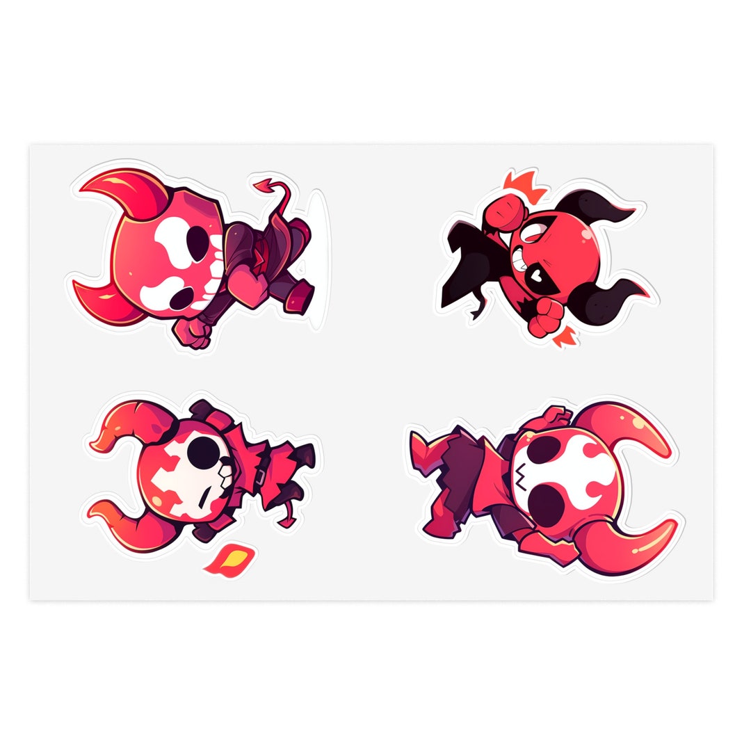 Cute Devil Anime Style Sticker Sheets - Etsy