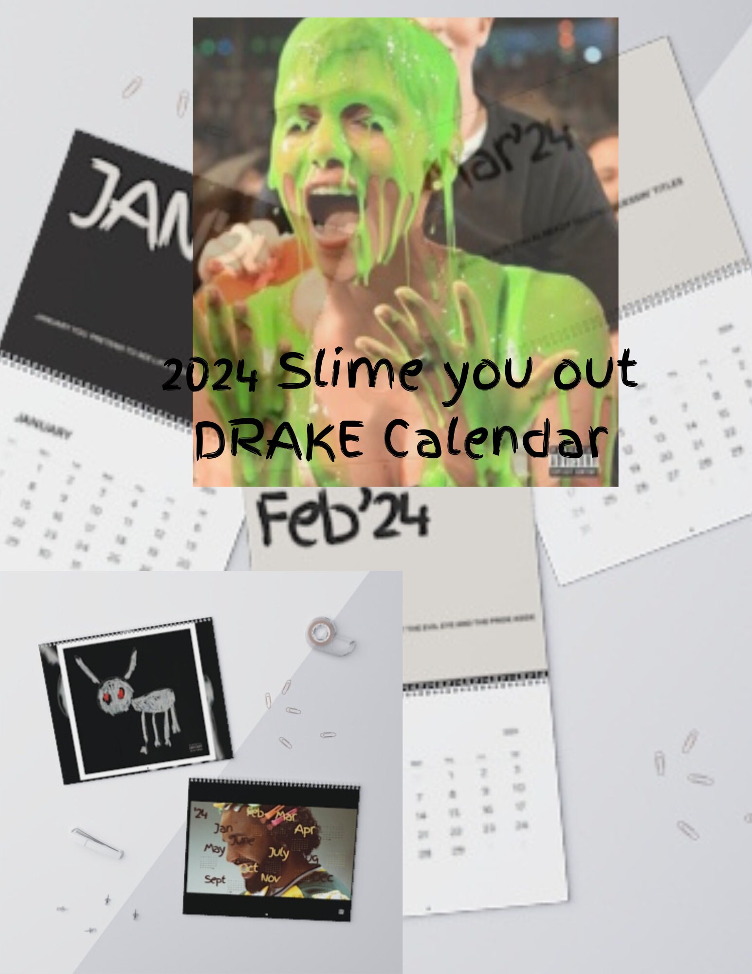 Drake SYO for all the dogs Wall Calendar (2024) sold by Guilty ...