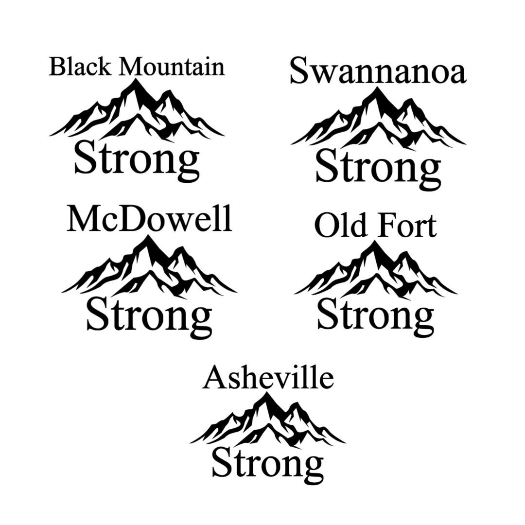 Town Strong Weatherproof Vinyl Decal - Etsy