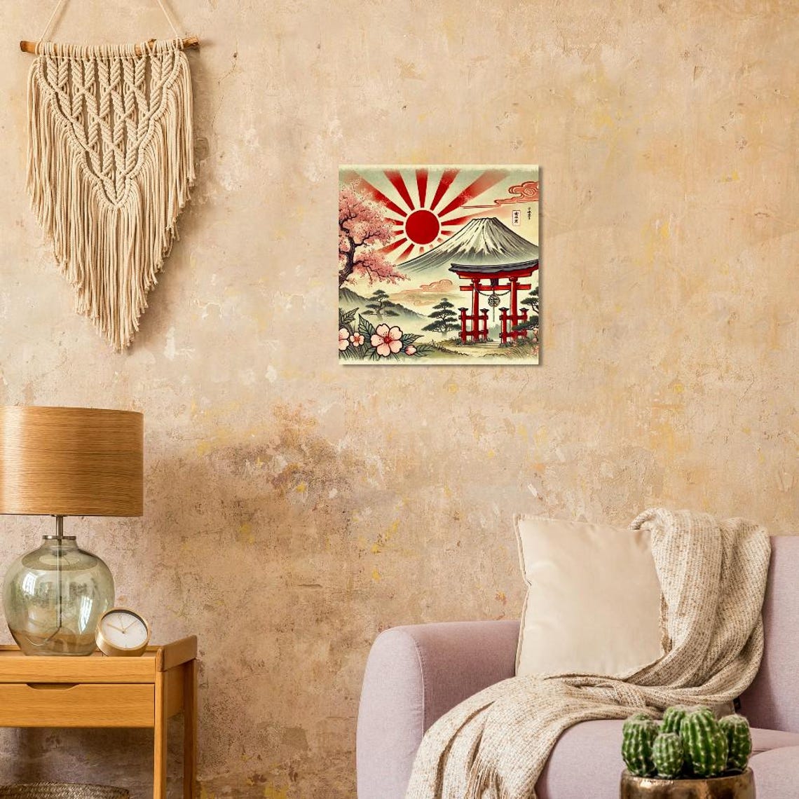 Mount Fuji Aluminium Print – Traditional Japanese Rising Sun ...