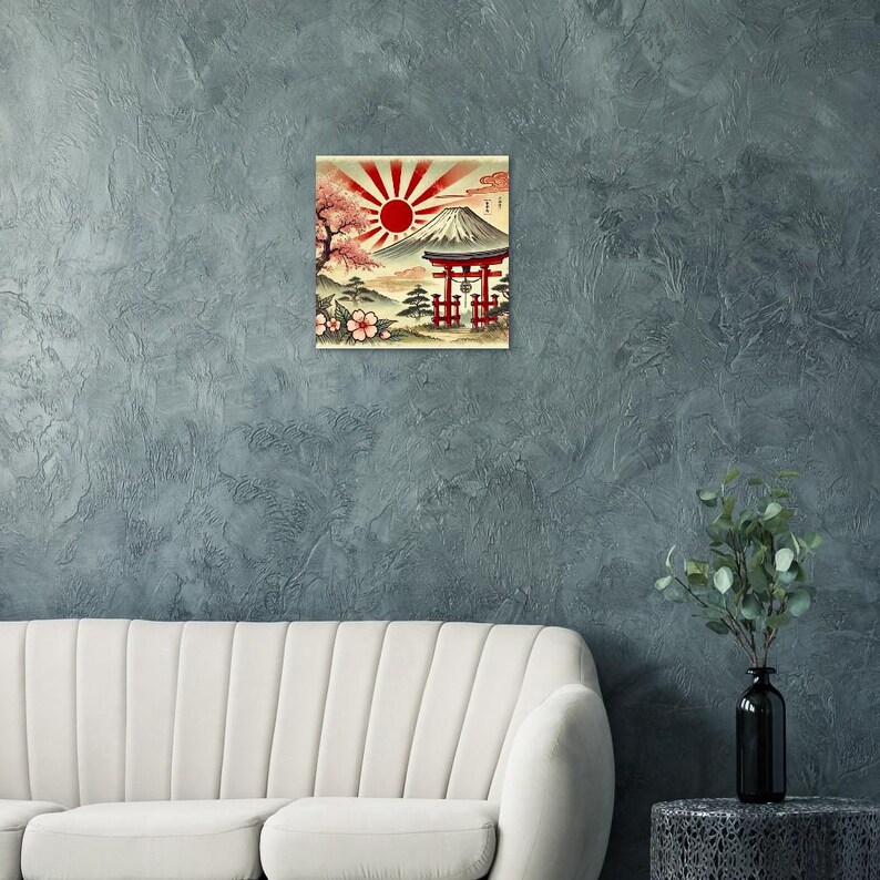 Mount Fuji Aluminium Print – Traditional Japanese Rising Sun ...