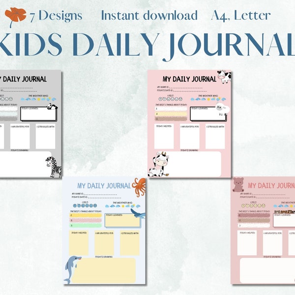 Daily Journal Printable - Etsy