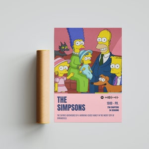 The Simpsons Digital Printable Poster Wall Art A3 A4 A5 29.7 X 42.0 Cm ...