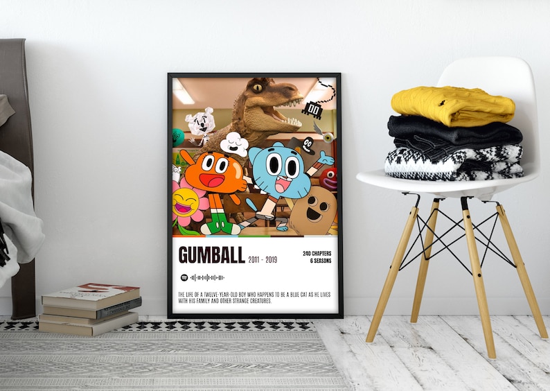 The Amazing World of Gumball Poster Digital Printable Product - Wall ...