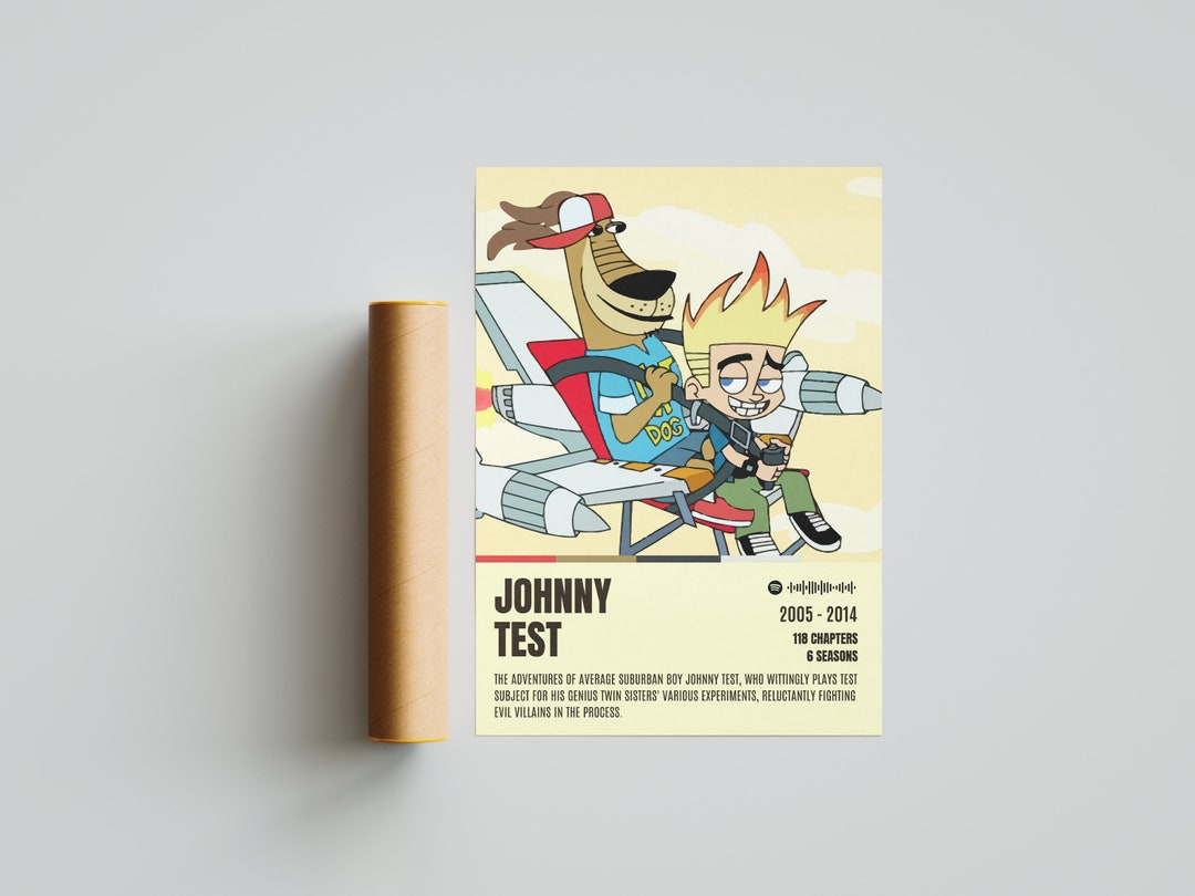 Johnny Test Poster Digital Printable Product - Wall Art - A3 - A4 - A5 ...
