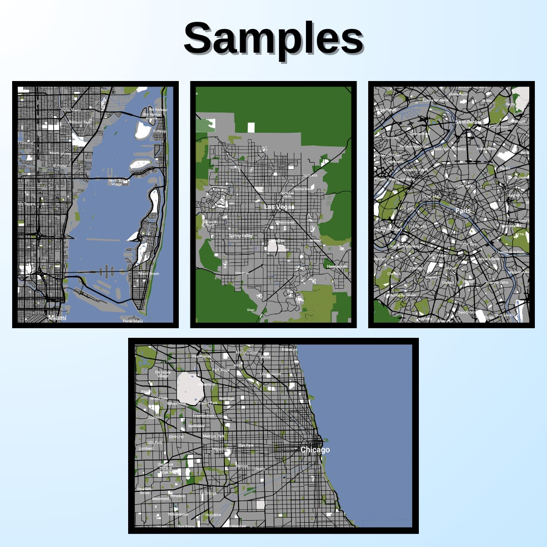 Custom City Map GTA San Andreas Style Wall Art Printable - Etsy
