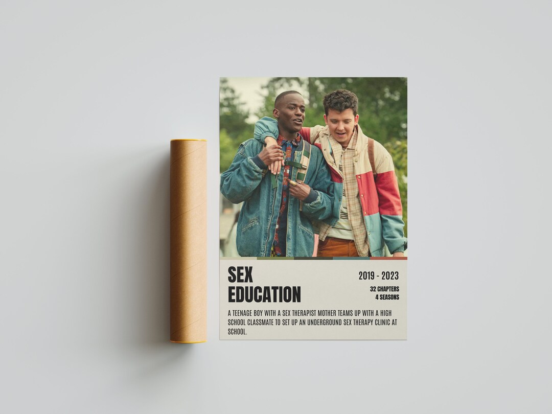 Sex Education Digital Printable Poster Wall Art A3 A4 A5 297 X 420 Cm